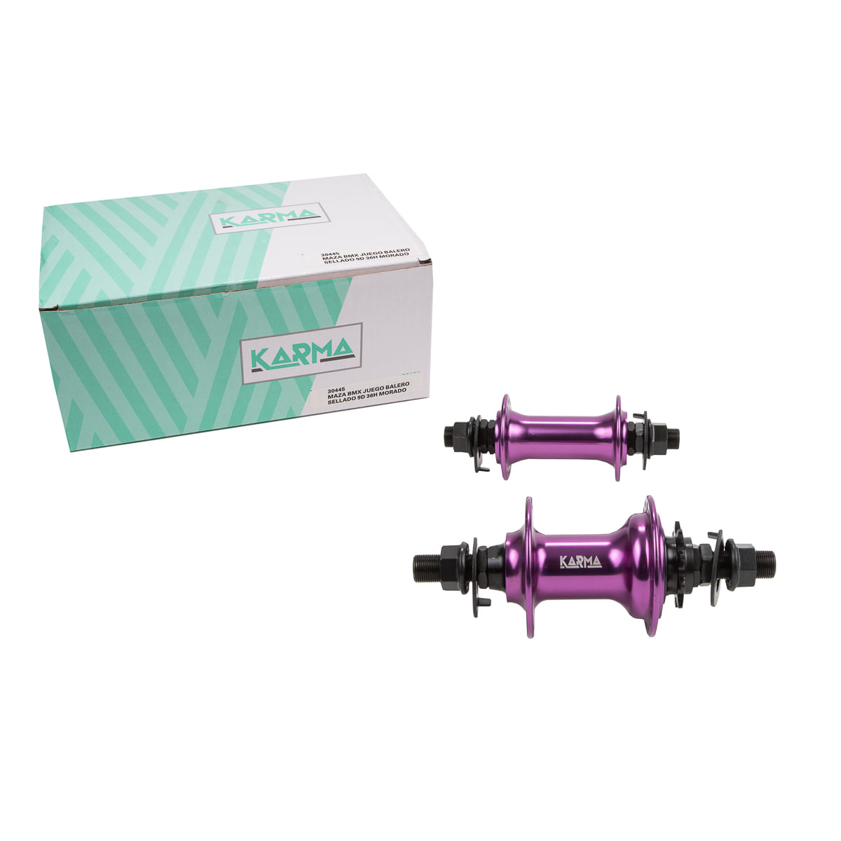 Juego de mazas para bicicleta BMX 36hx9d Karma